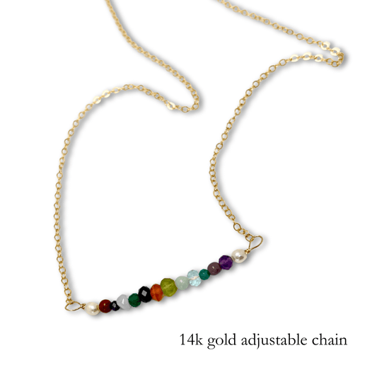 Wall of Heaven Gemstones Necklace - Pearly Gates Necklace – Gracelets ...
