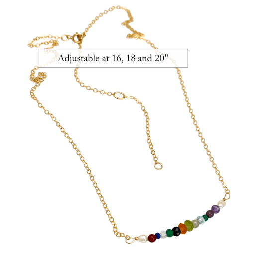 Wall of Heaven Gemstones Necklace - Pearly Gates Necklace – Gracelets ...
